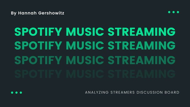 Analyzing streamers | PPT