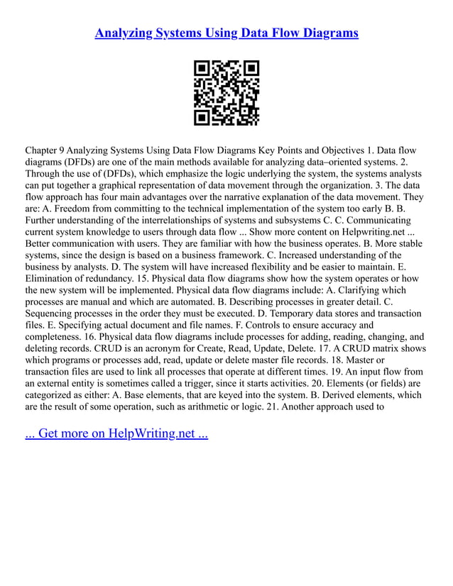 Analyzing Systems Using Data Flow Diagrams | PDF