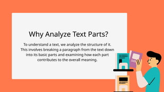 Analyzing Text Parts: Understanding Paragraph Structure and Meaning | PPTX