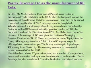 Analyzing the brand performance of rc cola. | PPTX