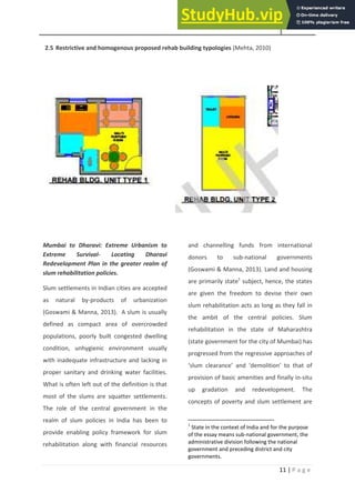 Analyzing The Dharavi Redevelopment Project Through A Capabilities And ...