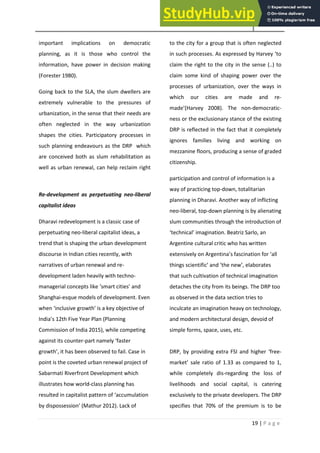 Analyzing The Dharavi Redevelopment Project Through A Capabilities And ...