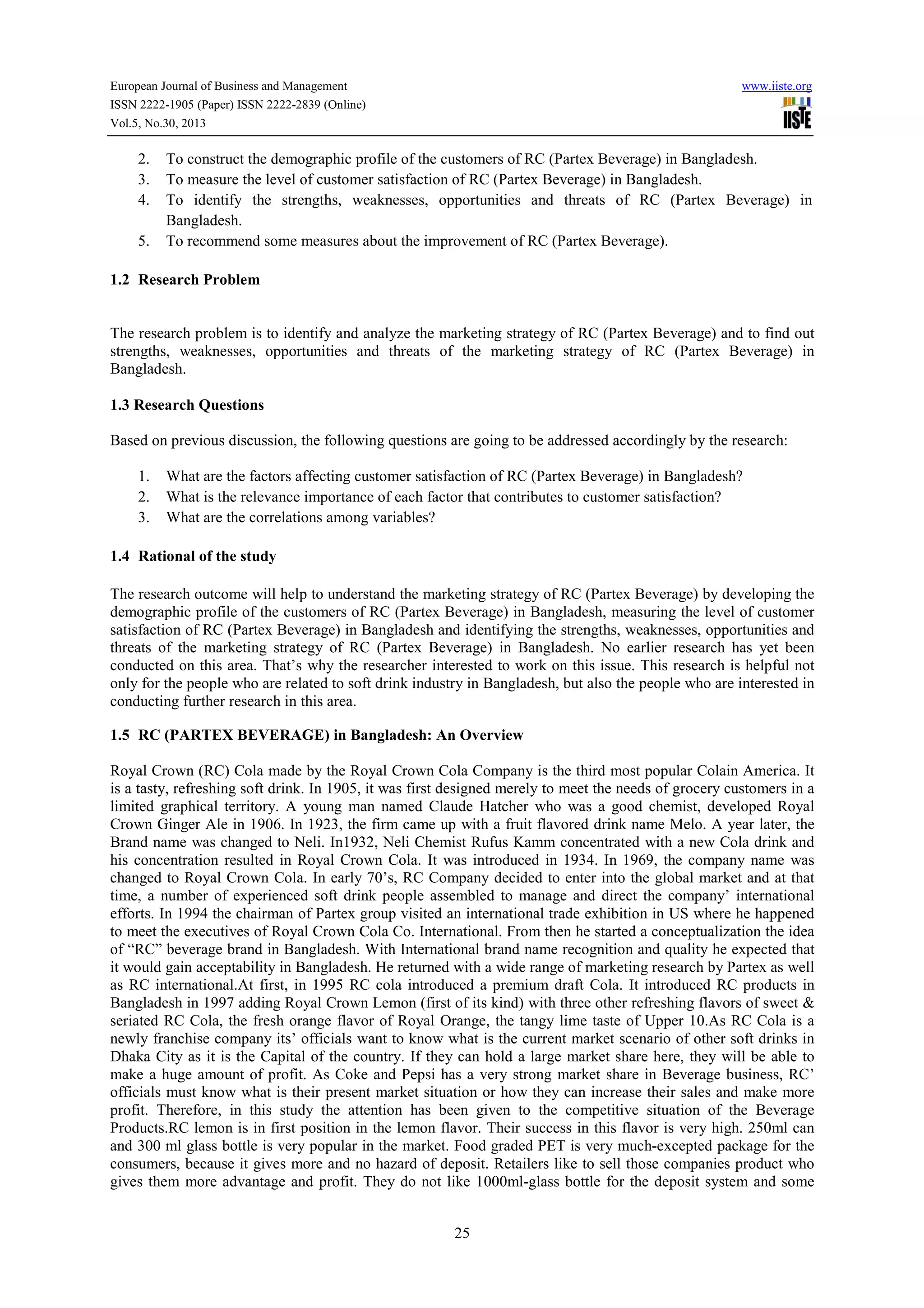 Analyzing the marketing strategy of soft drinks in bangladesh | PDF