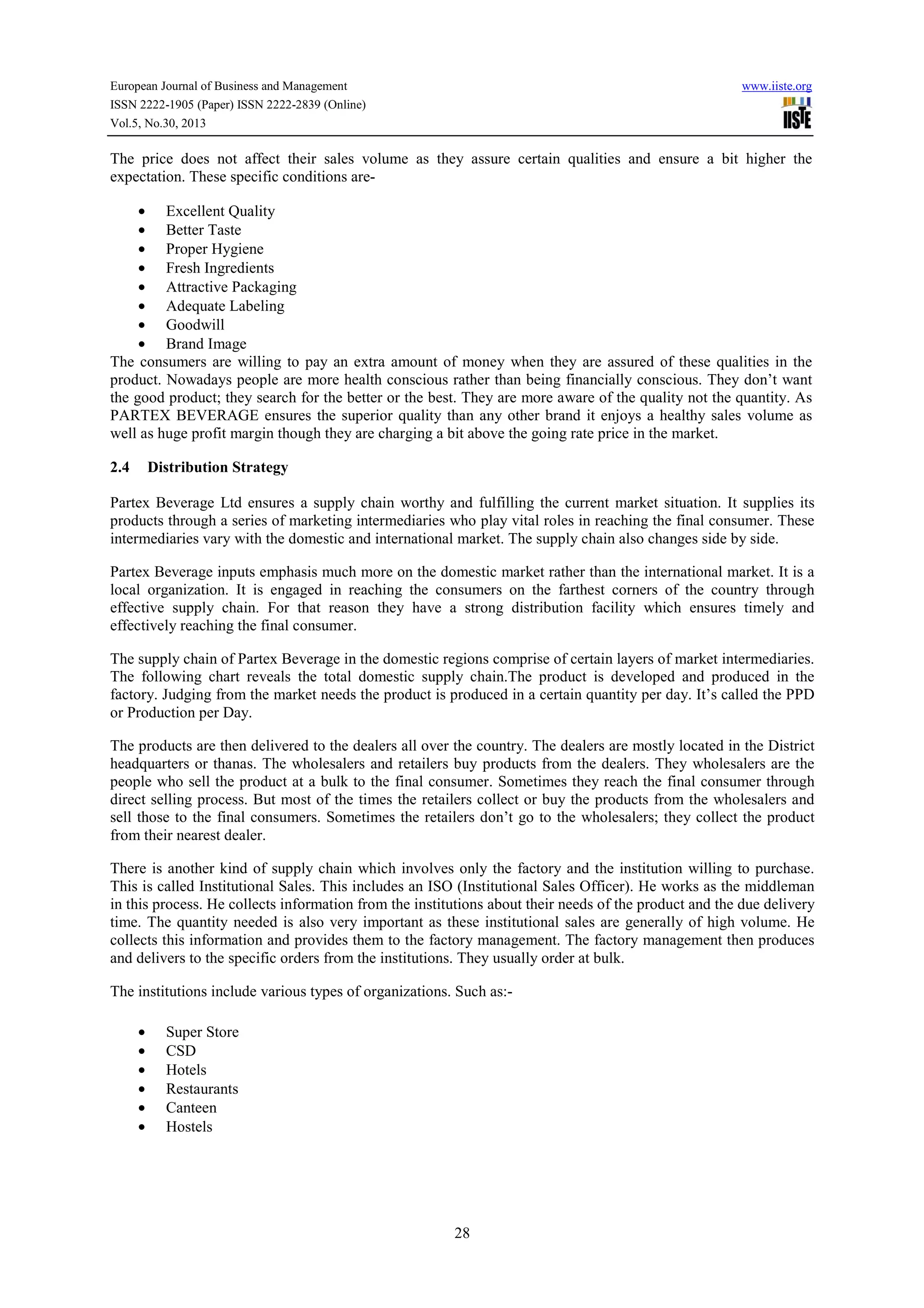 Analyzing the marketing strategy of soft drinks in bangladesh | PDF