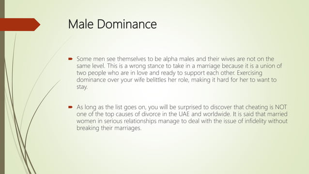 Analyzing the most common causes of divorce | PPT