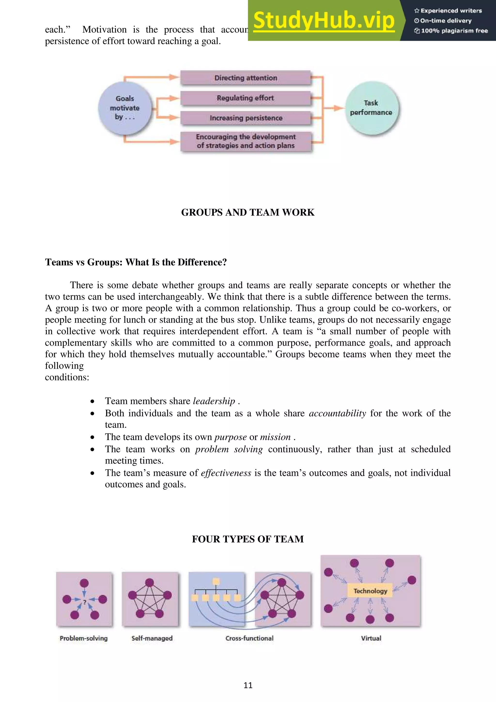 Analyzing The Organizational Behavior Chart Elements | PDF