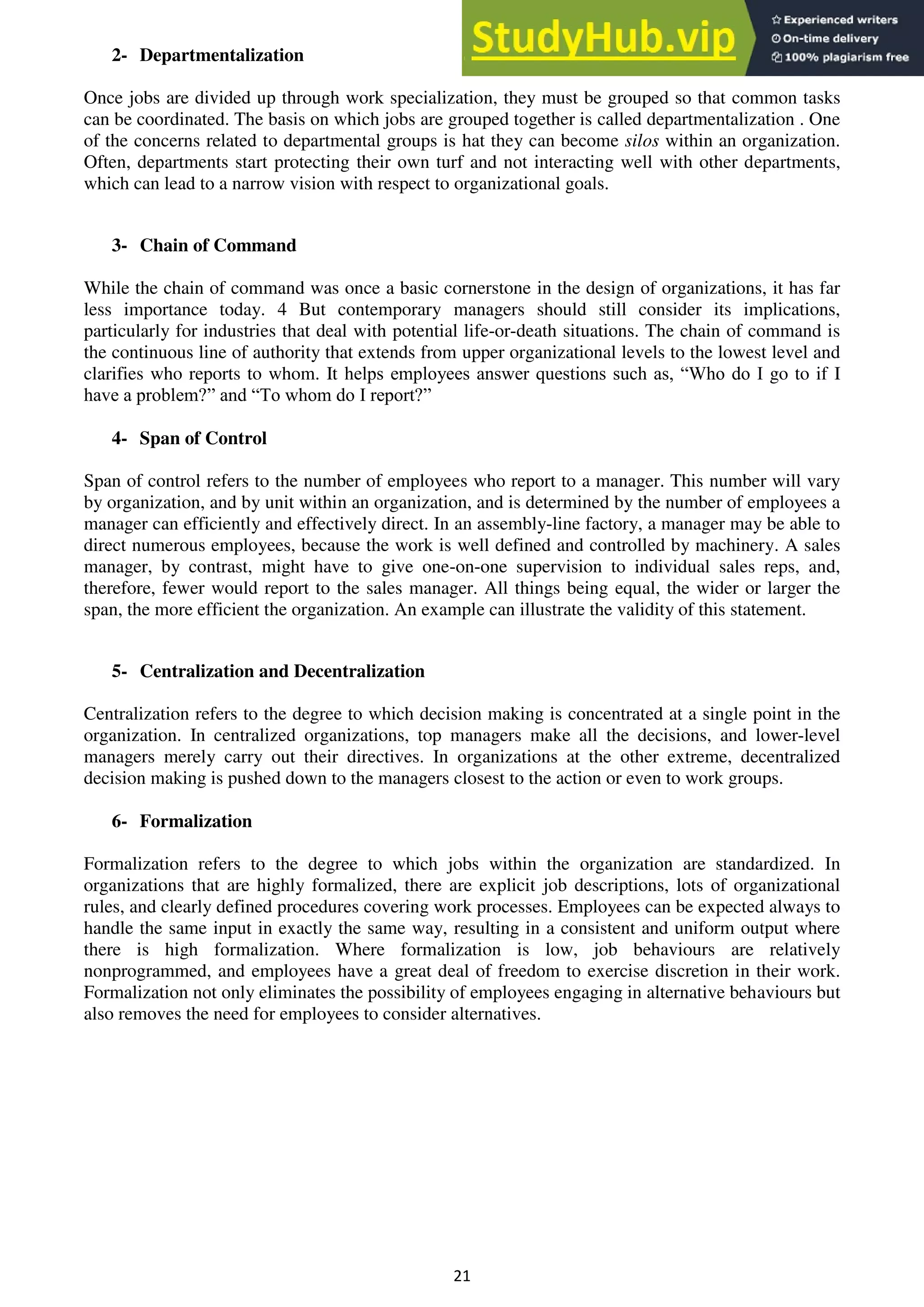 Analyzing The Organizational Behavior Chart Elements | PDF
