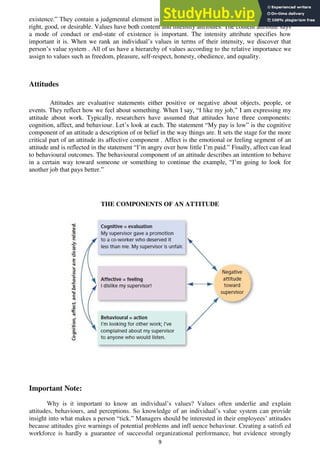 Analyzing The Organizational Behavior Chart Elements | PDF