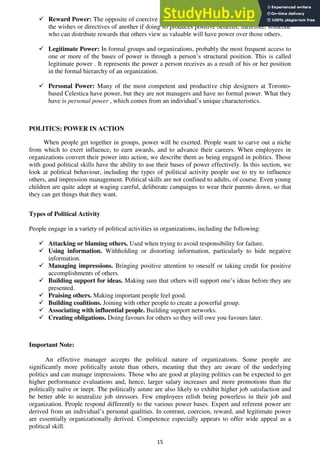 Analyzing The Organizational Behavior Chart Elements | PDF