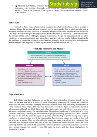 Analyzing The Organizational Behavior Chart Elements | PDF