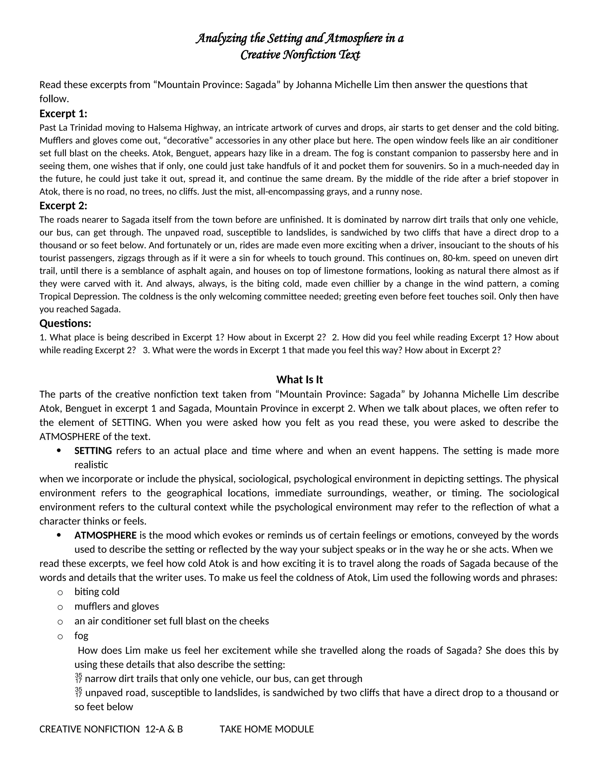 Analyzing the Setting and Atmosphere MODULAR.docx