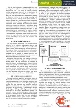 Analyzing The Students Behavior With Down Syndrome In A Gamified ...