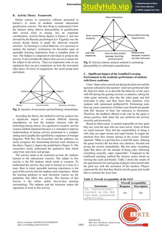Analyzing The Students Behavior With Down Syndrome In A Gamified ...