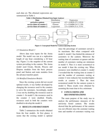 Analyzing The University Canteen Performance A Case Study | PDF