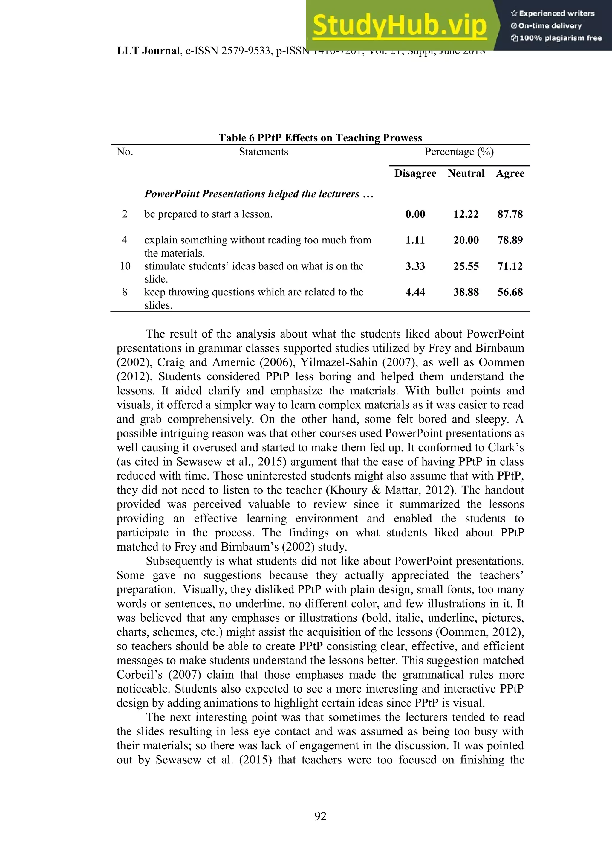 Analyzing The Values And Effects Of Powerpoint Presentations | PDF