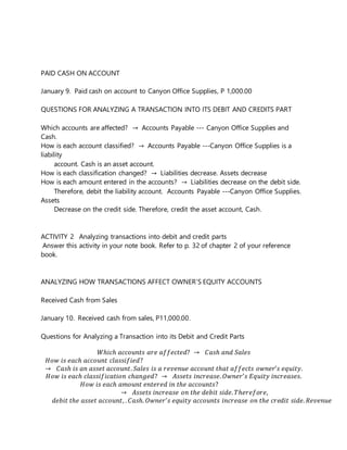 ANALYZING TRANSACTIONS INTO DEBIT AND CREDIT PARTS.docx
