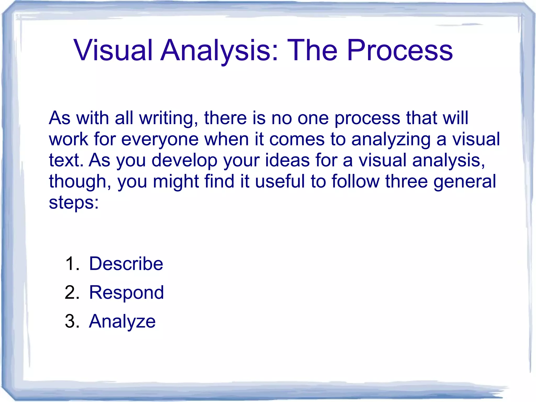 Analyzing visual texts | PPT