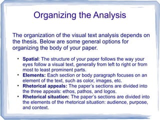 Analyzing visual texts | PPT
