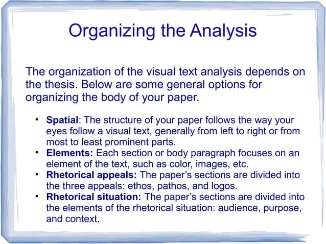 Analyzing visual texts | PPT