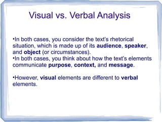 Analyzing visual texts | PPT