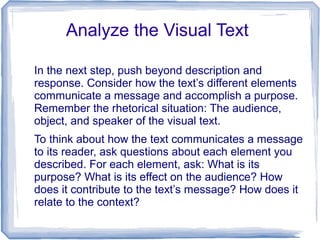 Analyzing visual texts | PPT