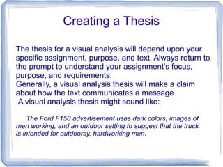 Analyzing visual texts | PPT