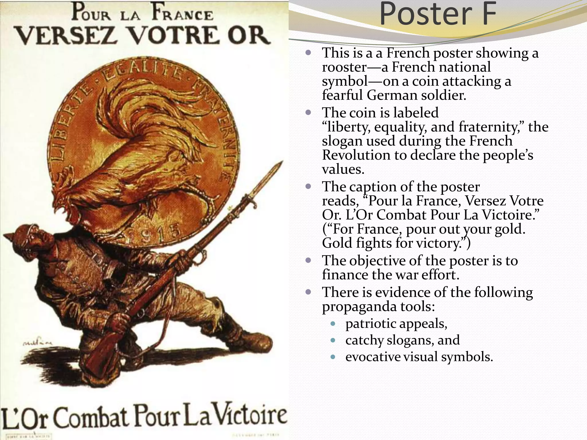 Analyzing world war_i_propaganda_posters-1 | PPTX