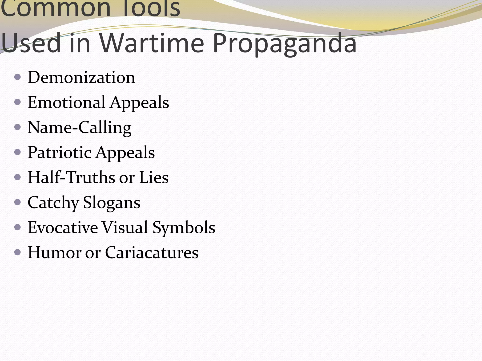 Analyzing world war_i_propaganda_posters-1 | PPTX