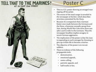 Analyzing world war_i_propaganda_posters-1 | PPTX