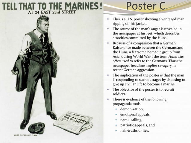 Analyzing world war_i_propaganda_posters-1 | PPTX