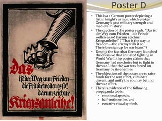 Analyzing world war_i_propaganda_posters-1 | PPTX