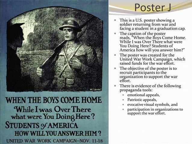 Analyzing world war_i_propaganda_posters-1 | PPTX
