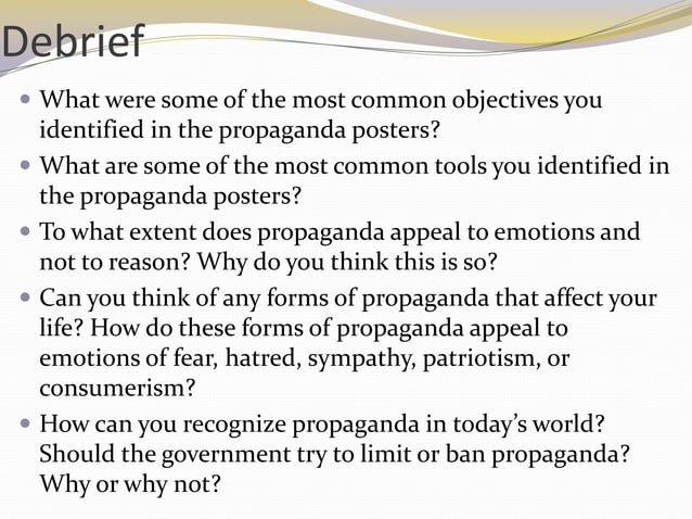 Analyzing world war_i_propaganda_posters-1 | PPTX