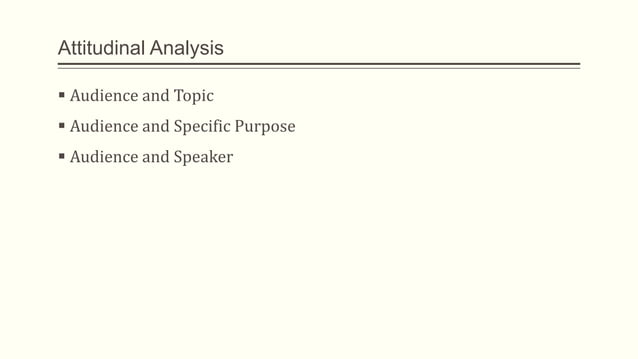 Analyzing your audience before you speak | PPTX | Education