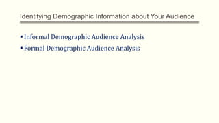 Analyzing your audience before you speak | PPTX
