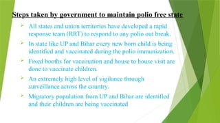 National polio eradication programme pptx | PPTX