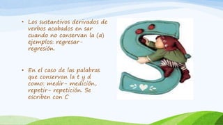 Palabras terminadas en sión y ción. | PPTX