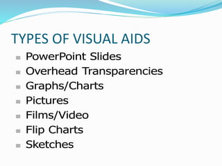 Visual Aids and Its Types | PPTX