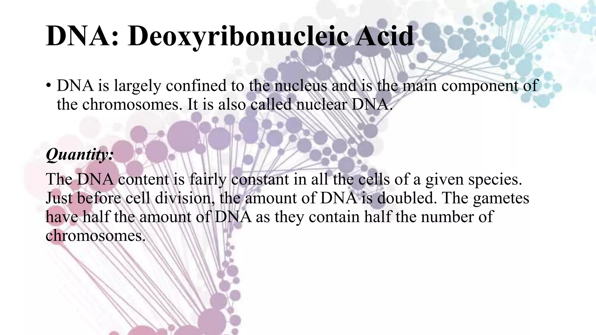 Basic concepts of Genes, Chromosomes & DNA: Human Genome Project | PPTX