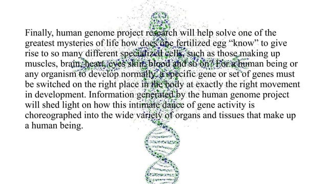 Basic concepts of Genes, Chromosomes & DNA: Human Genome Project | PPTX ...