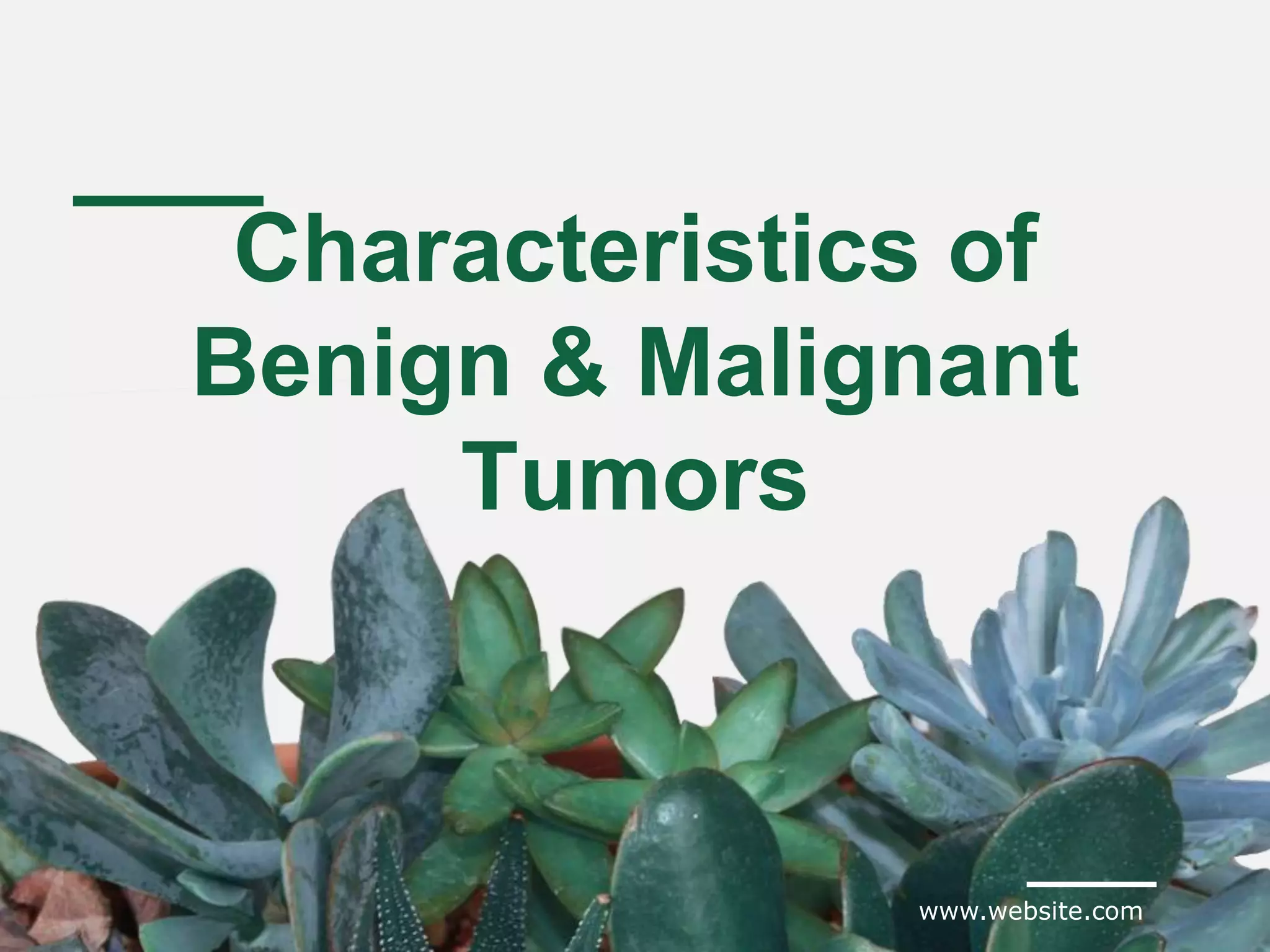 Benign & malignant growth Pathology | PPTX