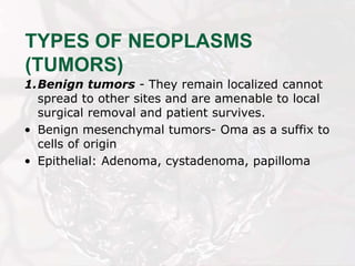 Benign & malignant growth Pathology | PPTX