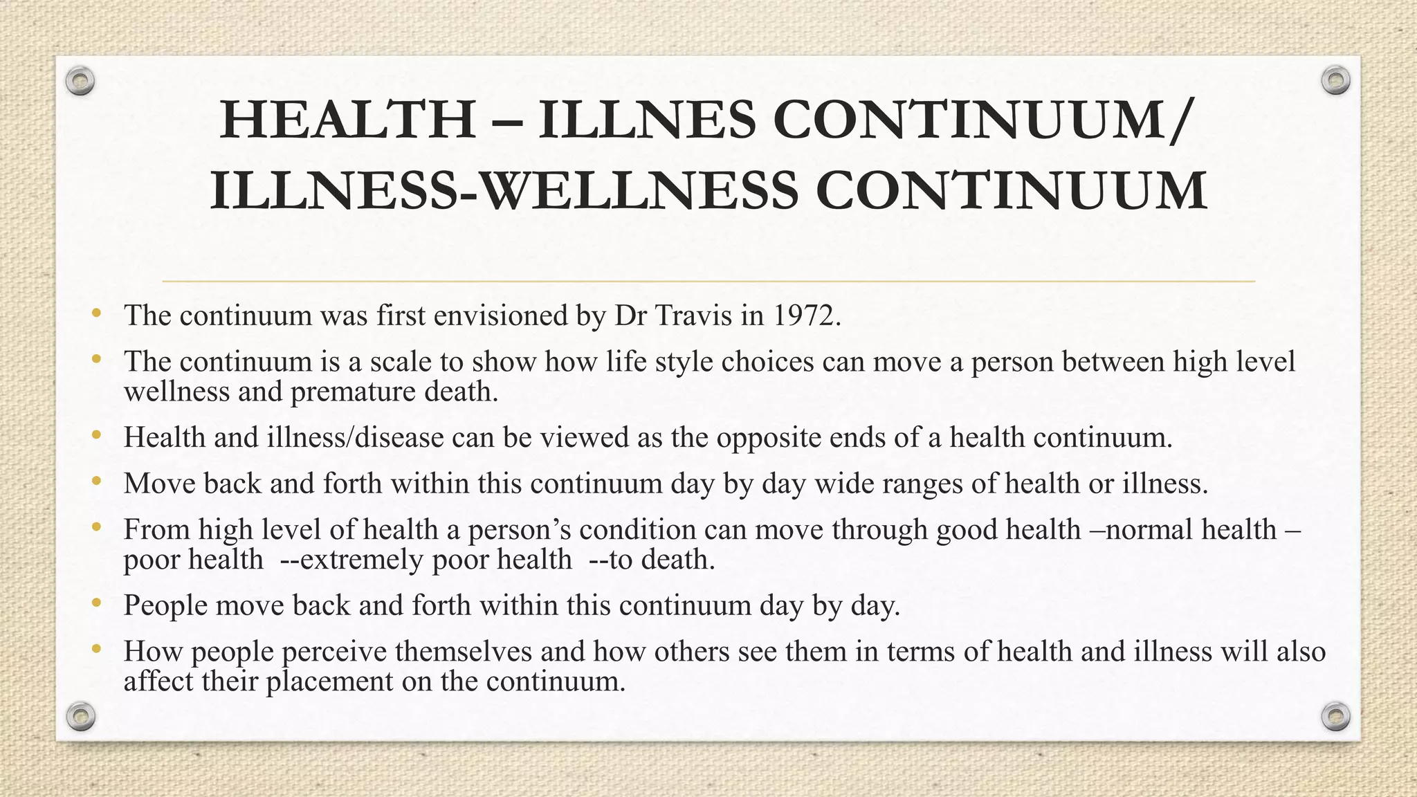 Concept of self health ppt | PPTX