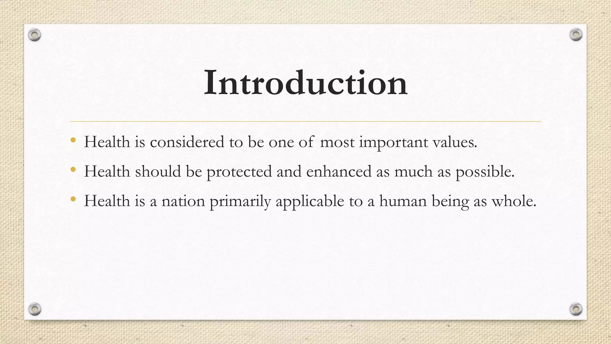 Concept of self health ppt | PPTX