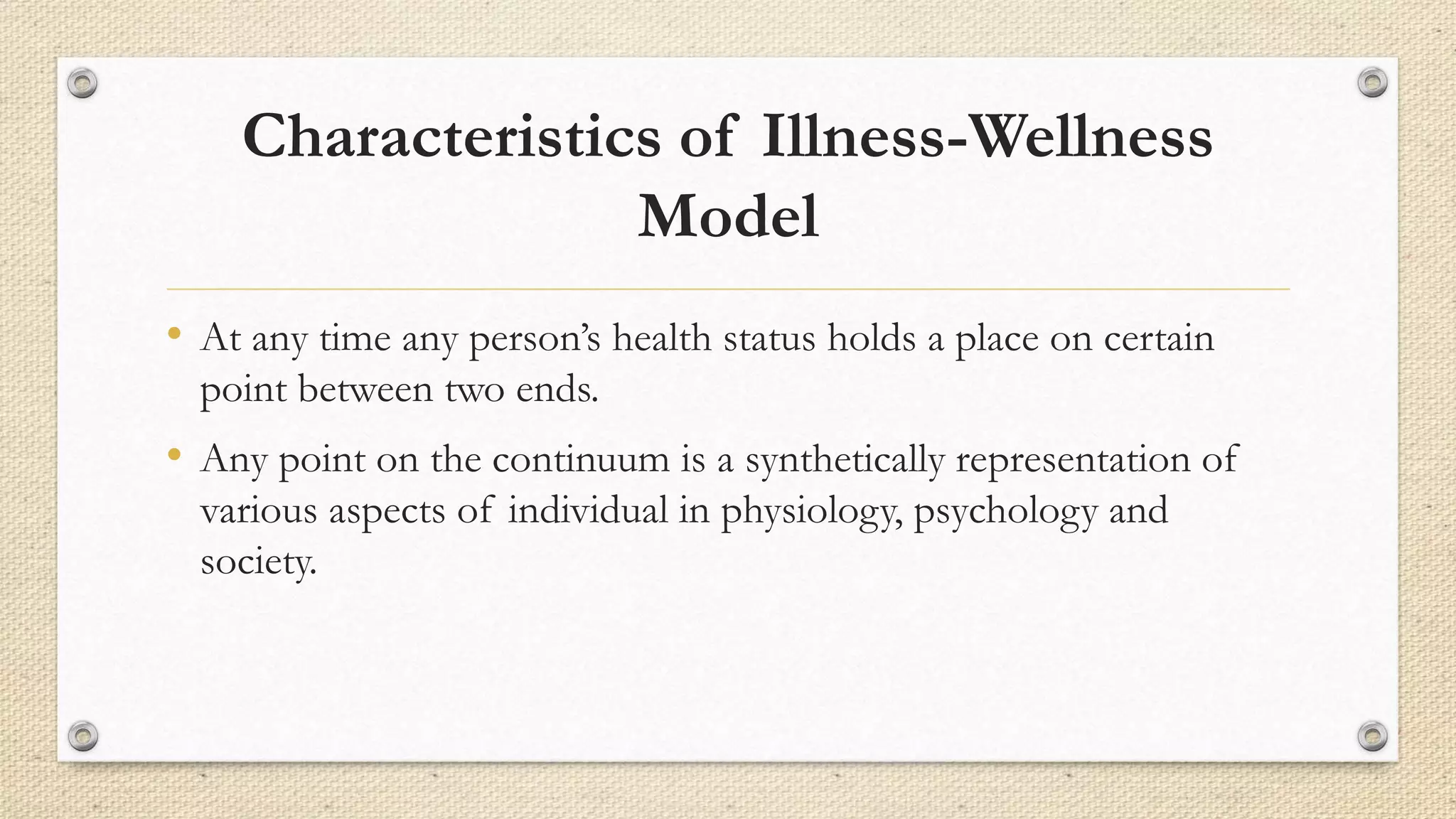 Concept of self health ppt | PPTX