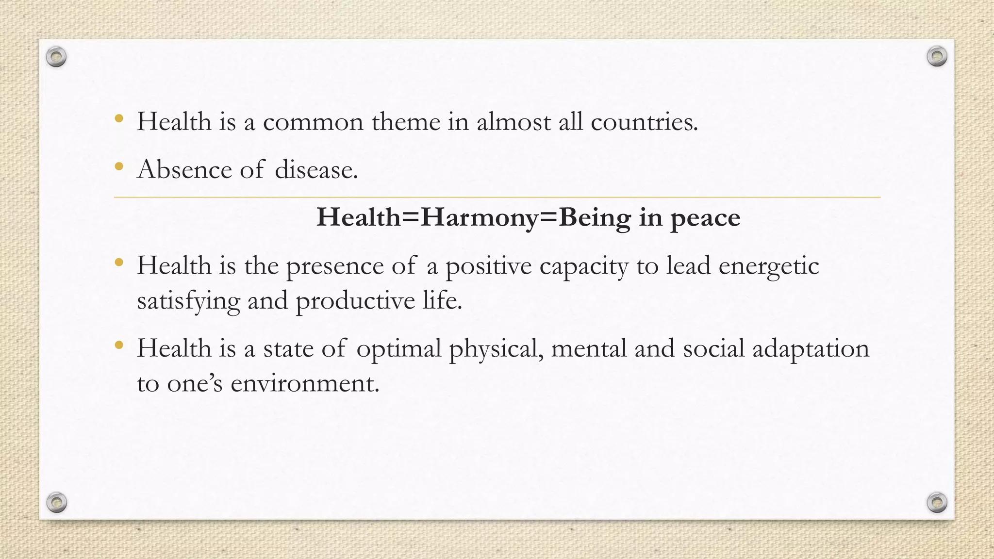Concept of self health ppt | PPTX