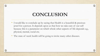 Concept of self health ppt | PPTX