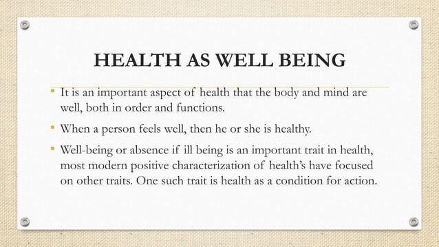 Concept of self health ppt | PPTX