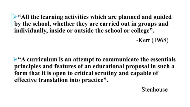 Curriculum Introduction & Process | PPTX | Educational Assessment ...