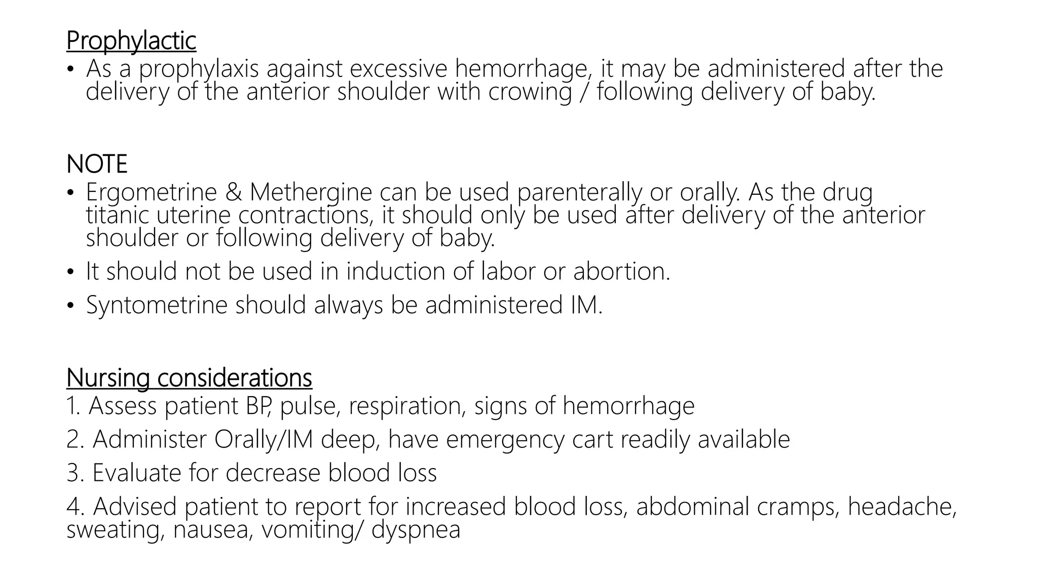 Drugs used in pregnancy, labor and puerperium | PPTX